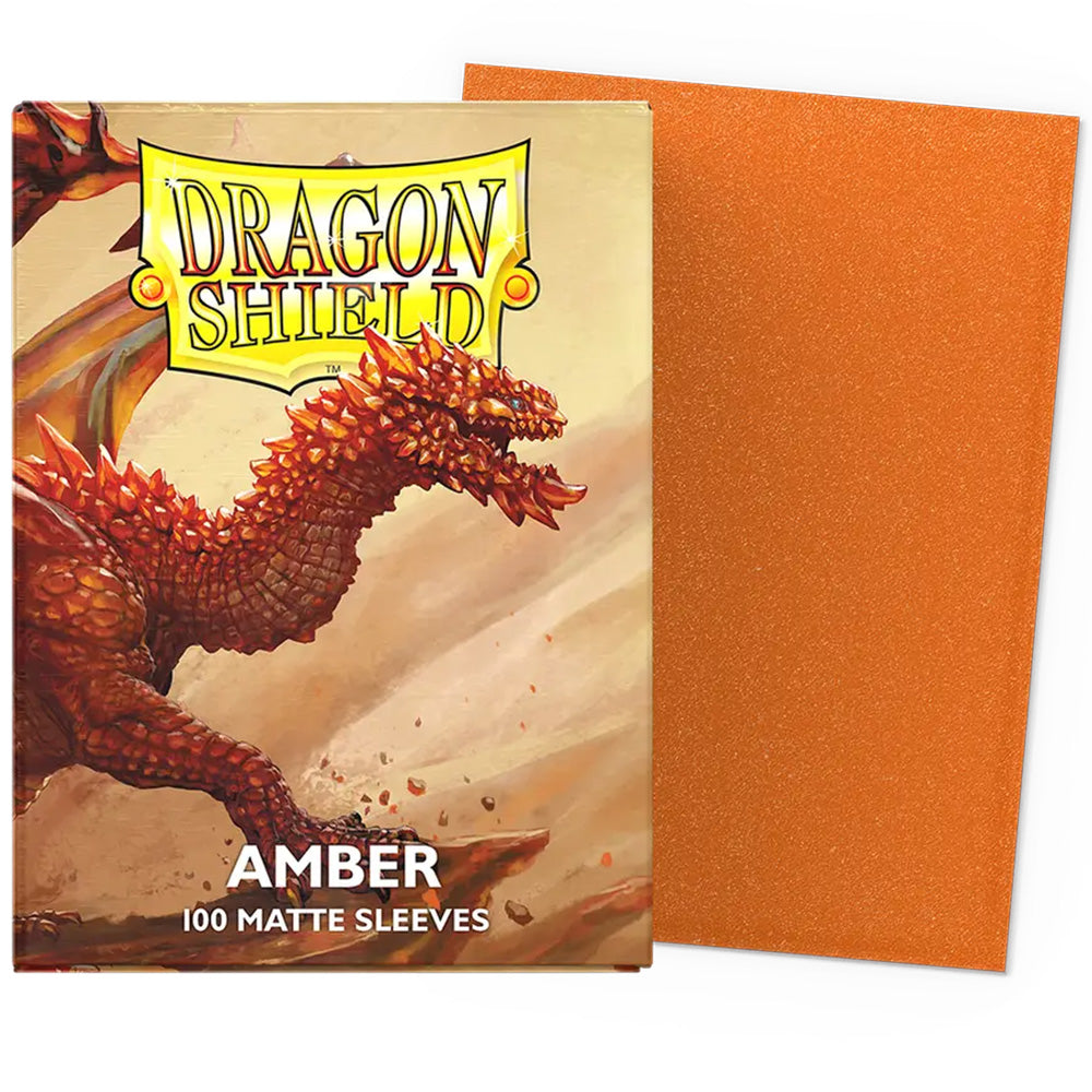 Dragon Shield Sleeves - Matte Amber (100 Sleeves) — Onyx Dawn Games